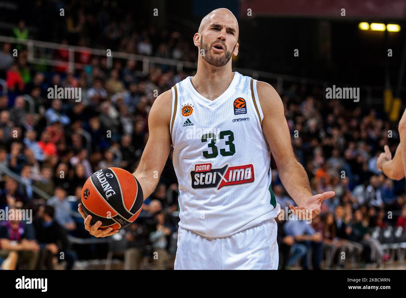 Nick Calathes during the match between FC Barcelona and Panathinaikos ...