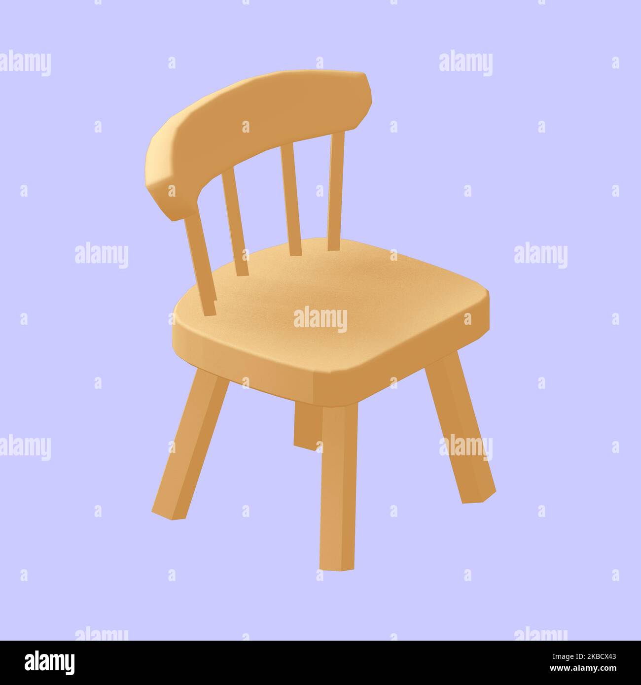 Realistic modern chair vector illustration, Chair realistic ...