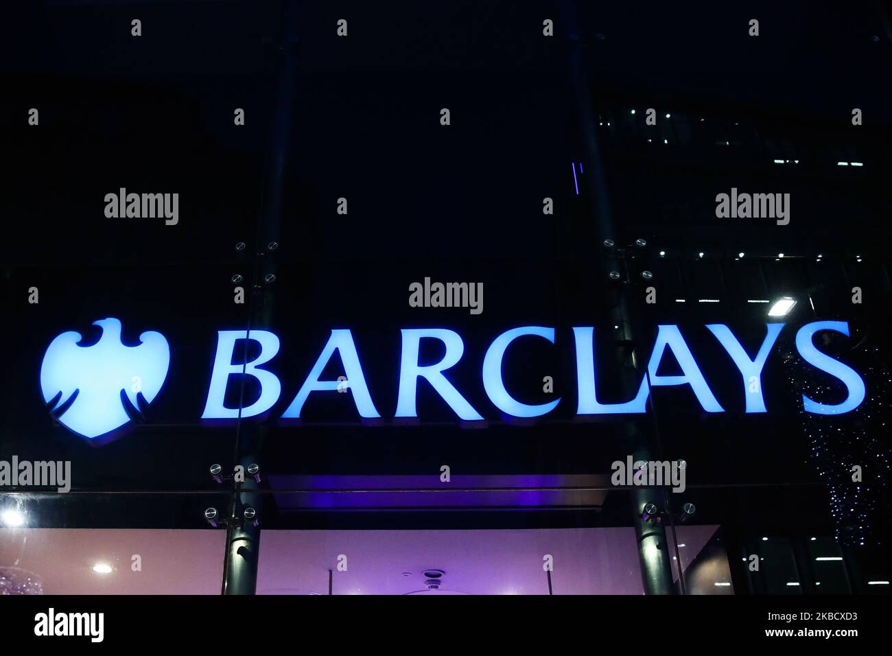 Barclays logo is seen in London, Great Britain on December 11, 2019 ...