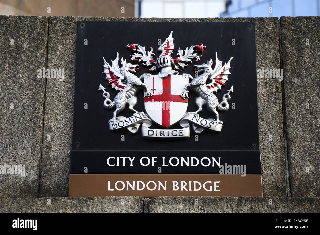 London Bridge sign is pictured in London, United Kingdom on 11 December ...