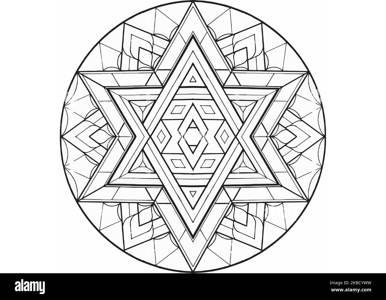 Mantra Mandala, The Meditation art for Adults to coloring Drawing with ...