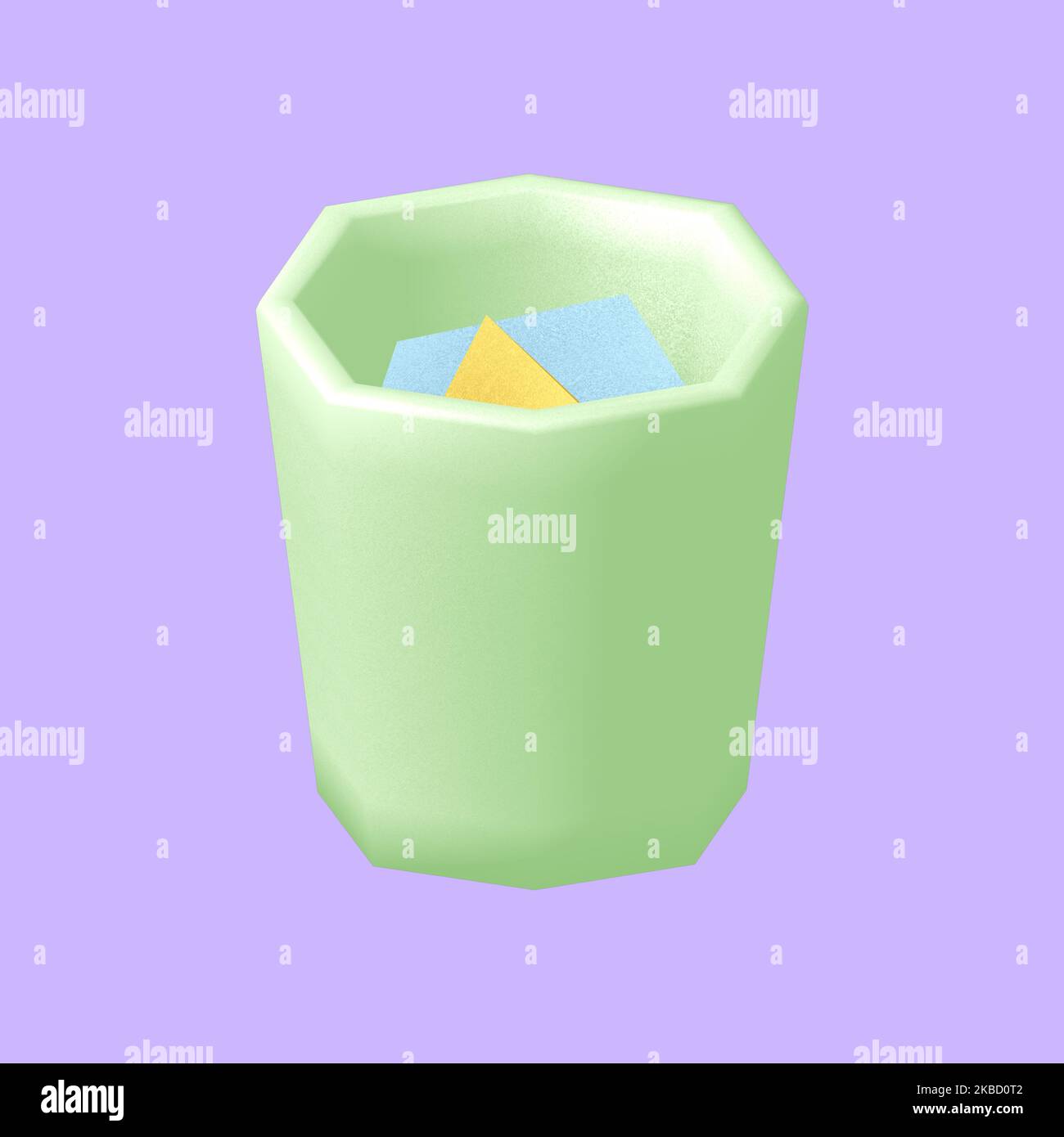 bucket 3d render vector illustrations Stock Photo - Alamy