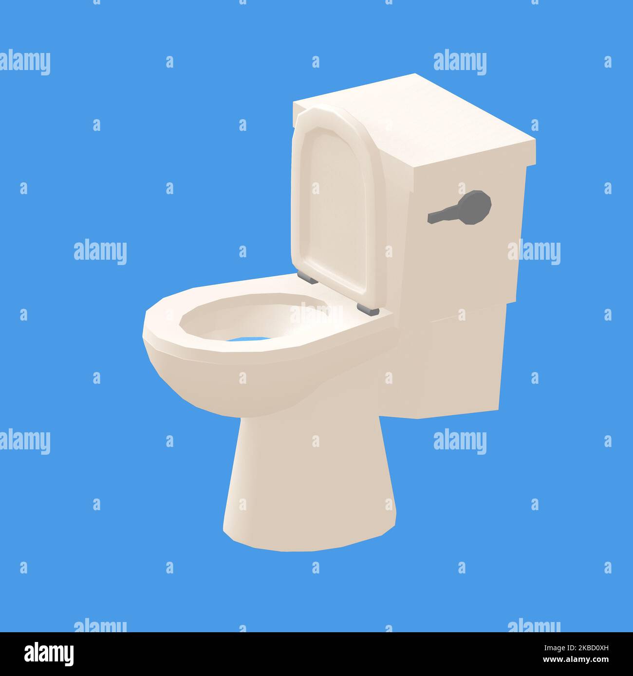 toilet 3d render vector illustrations Stock Photo - Alamy