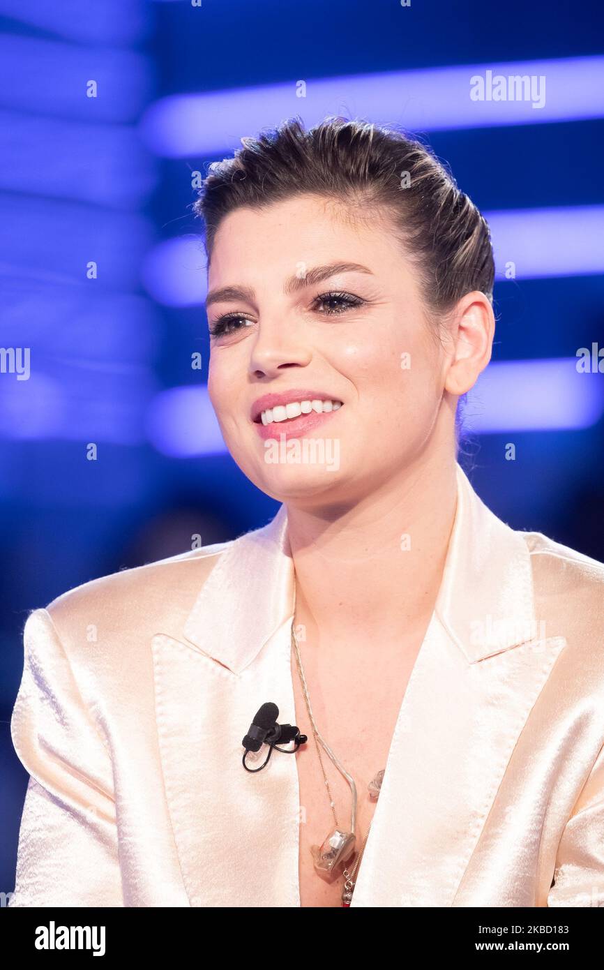 Italian singer emma marrone attends hi-res stock photography and images ...