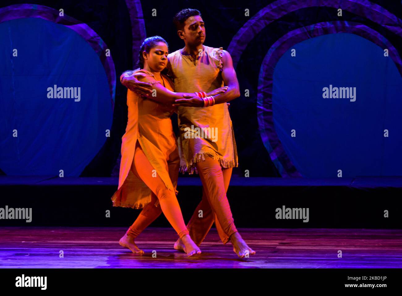 Members of Ravibandu Samathi Dance ensemble perform during a ''The Rite ...