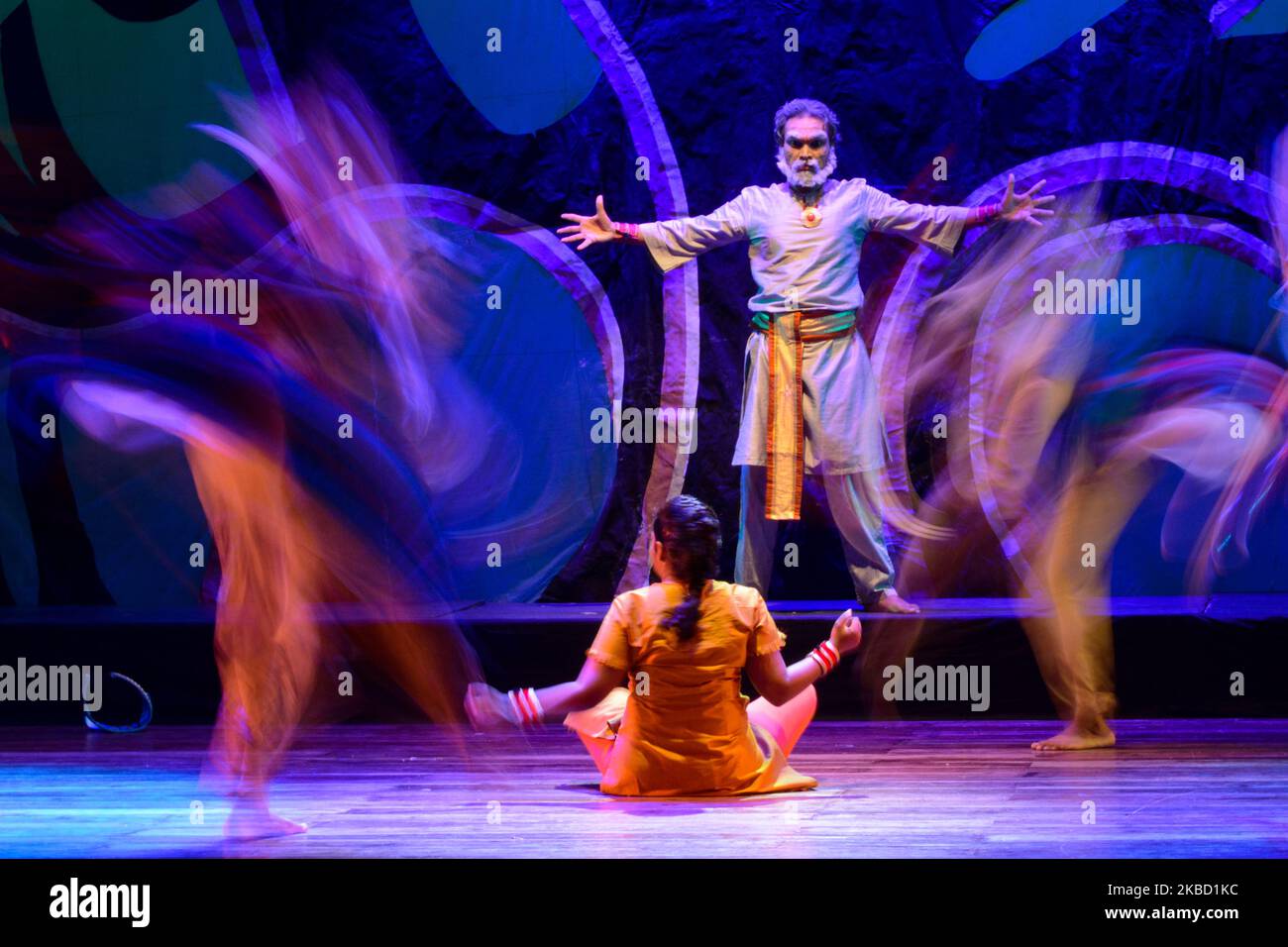Members of Ravibandu Samathi Dance ensemble perform during a ''The Rite ...