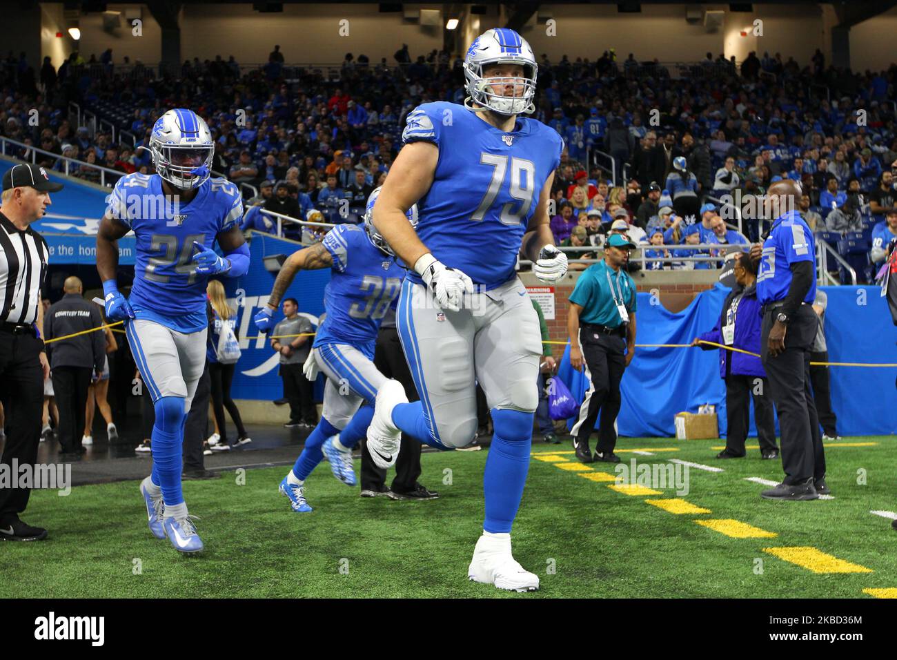 Detroit lions offensive guard kenny wiggins hi-res stock photography ...