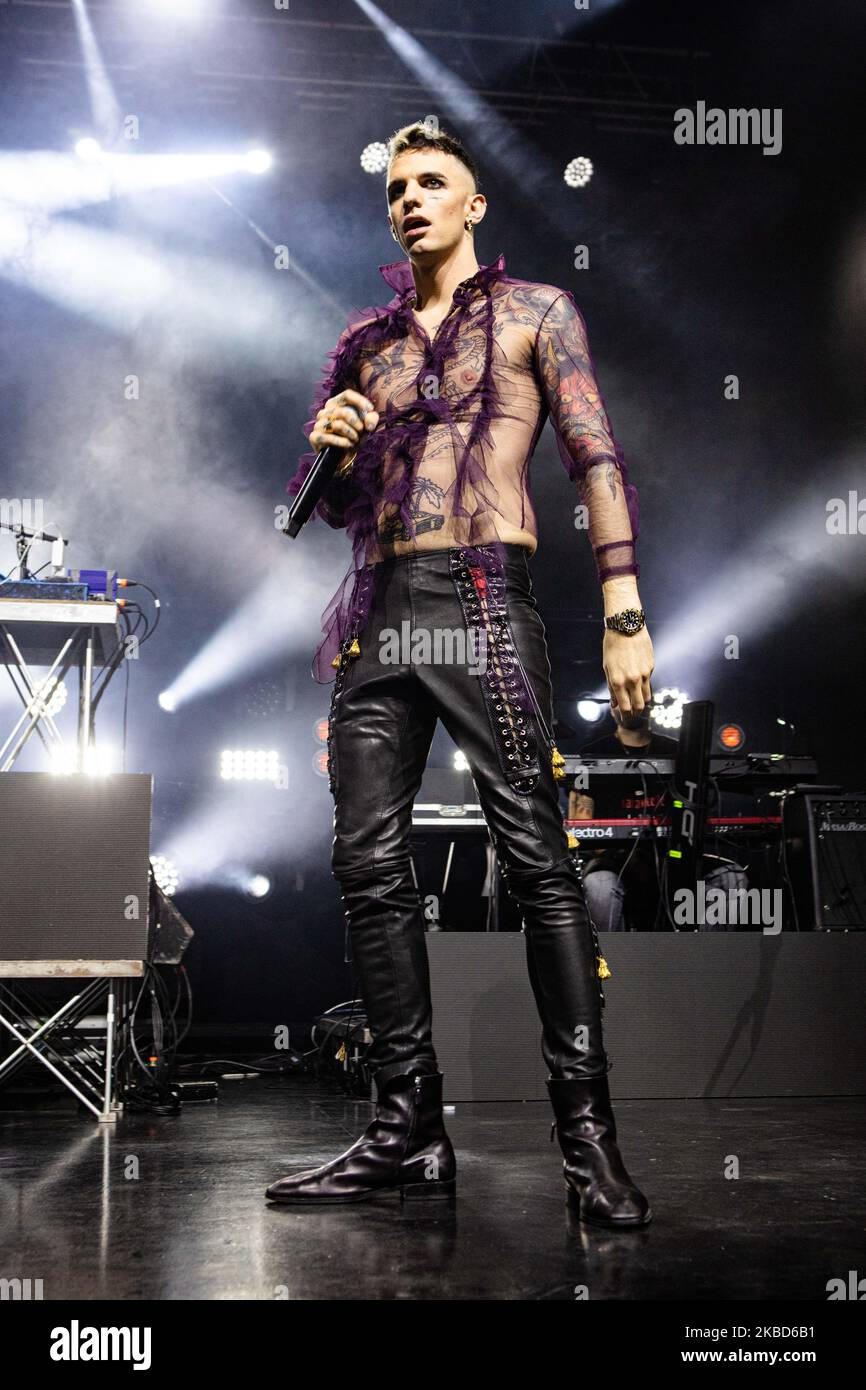 Achille Lauro participates as a guest during the concert of The Italian ...