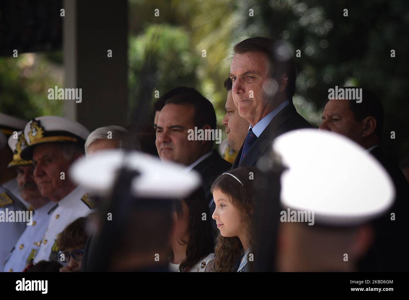 Brazilian President Jair Bolsonaro attends the Navy Day celebrations at ...