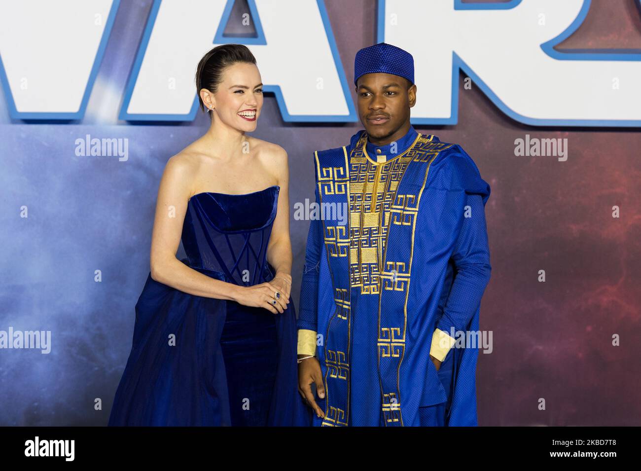 Daisy Ridley and John Boyega attend the European film premiere of 'Star ...