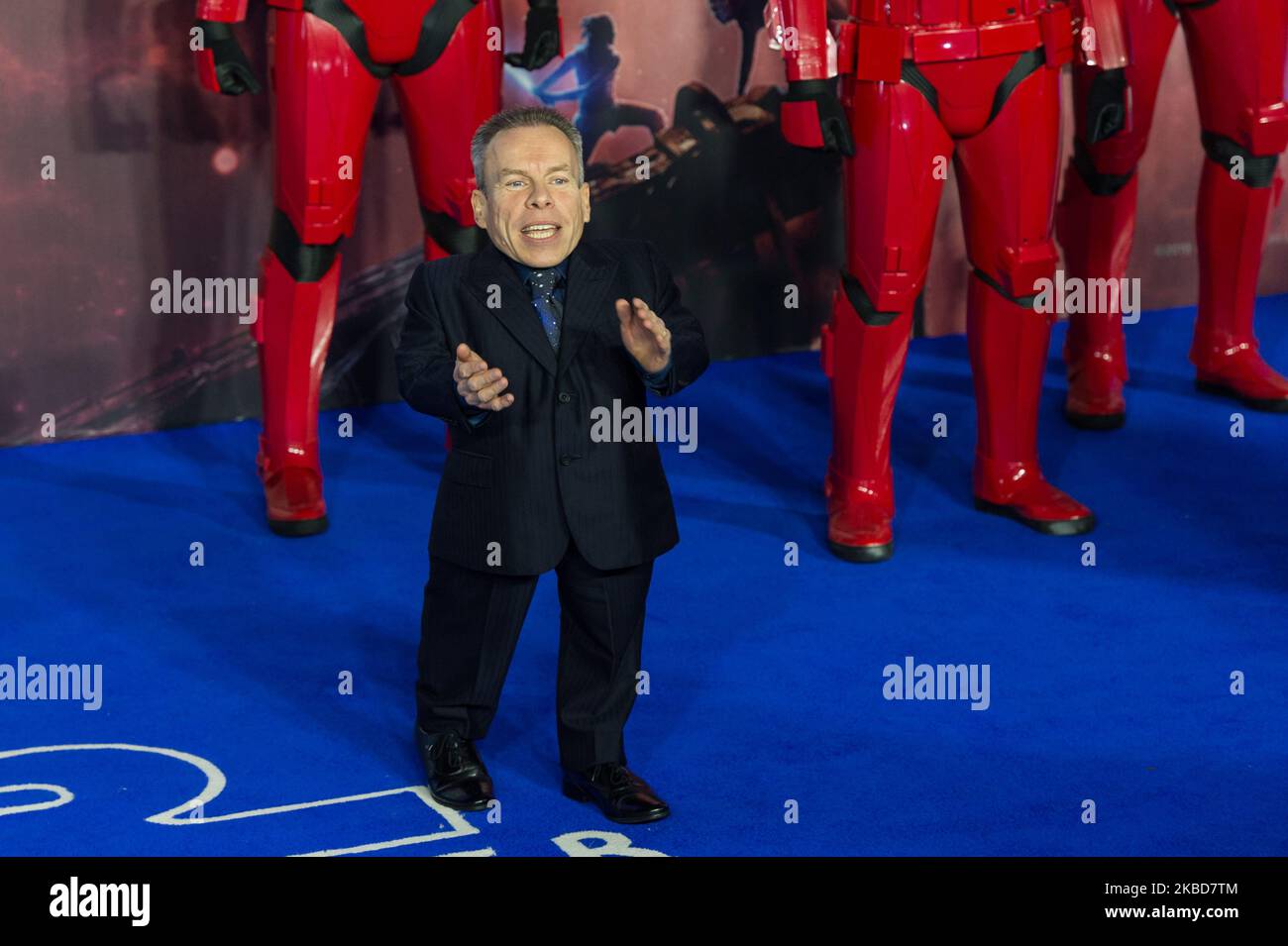 Warwick Davis attends the European film premiere of 'Star Wars: The ...