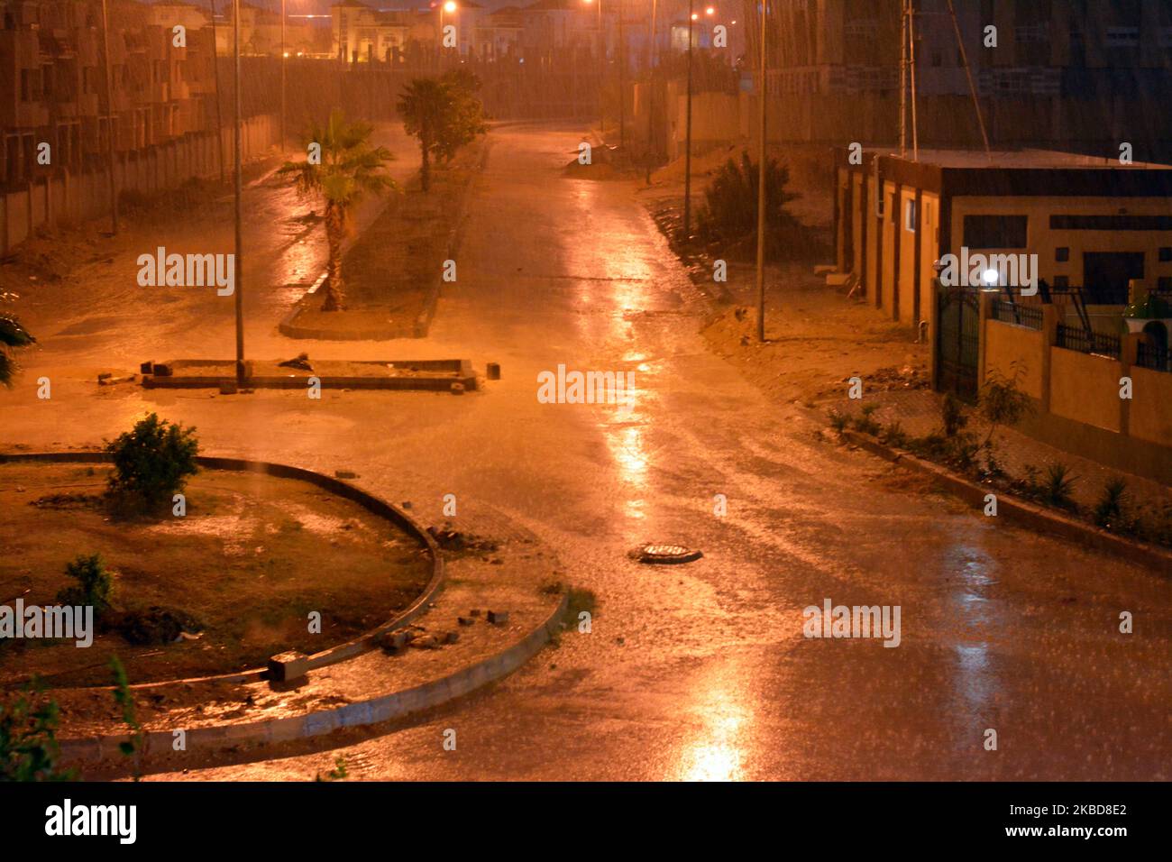 Cairo, Egypt, October 25 2022: foggy unclear scene of the streets due ...