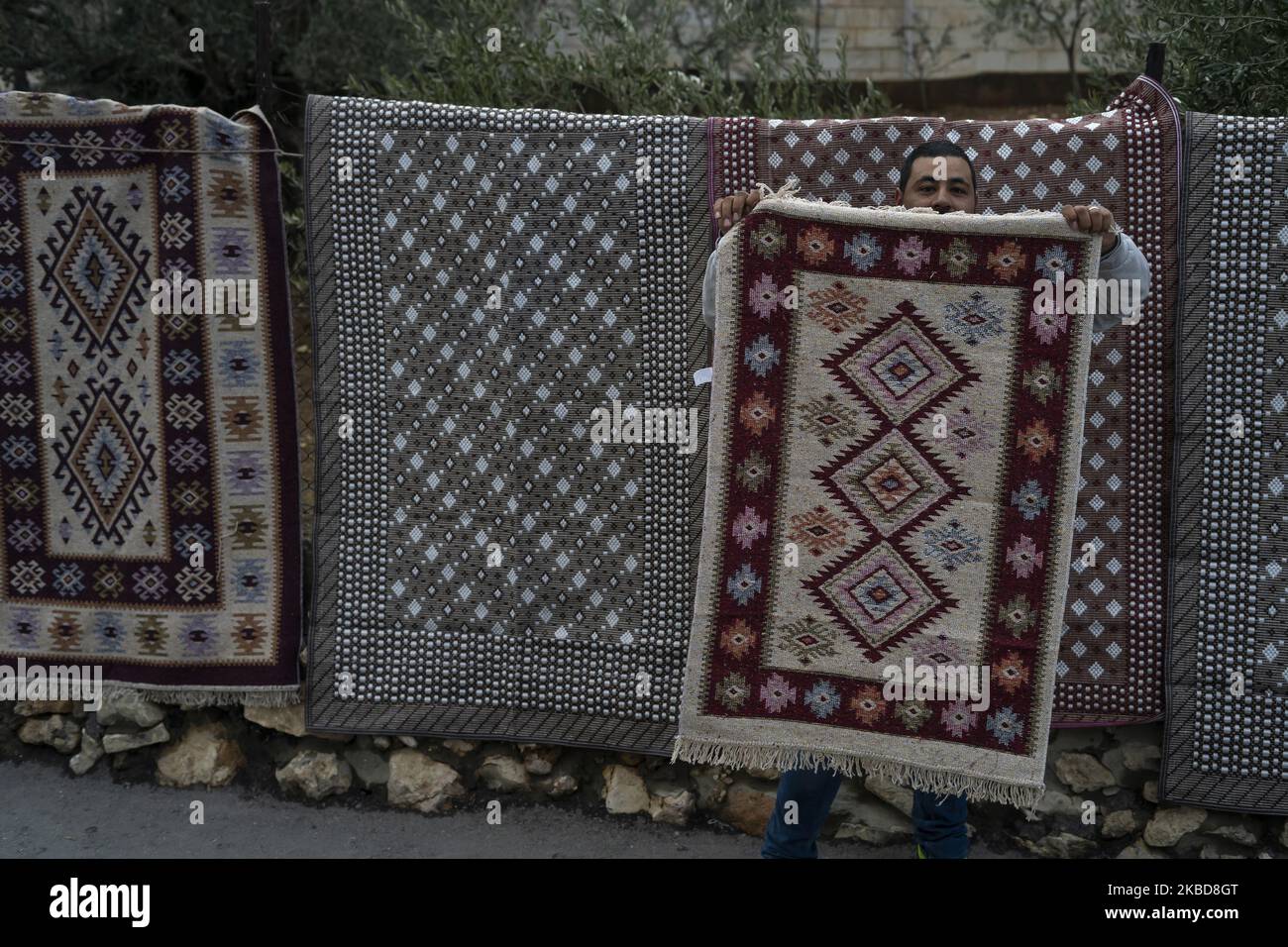 Palestinian sells carpets hi-res stock photography and images - Alamy