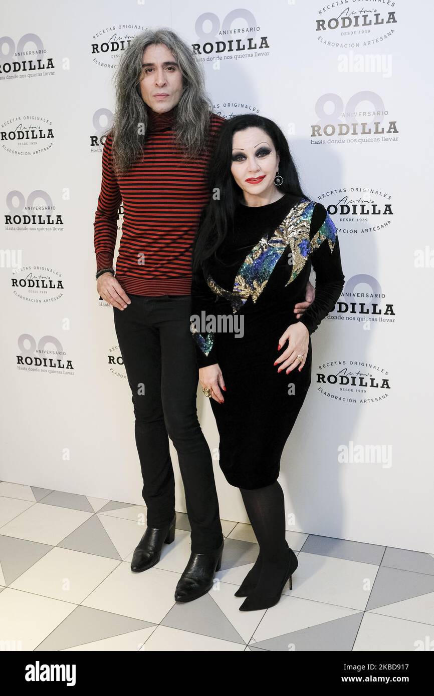 Spanish singers Olvido Gara 'Alaska' and Mario Vaquerizo during Rodilla ...