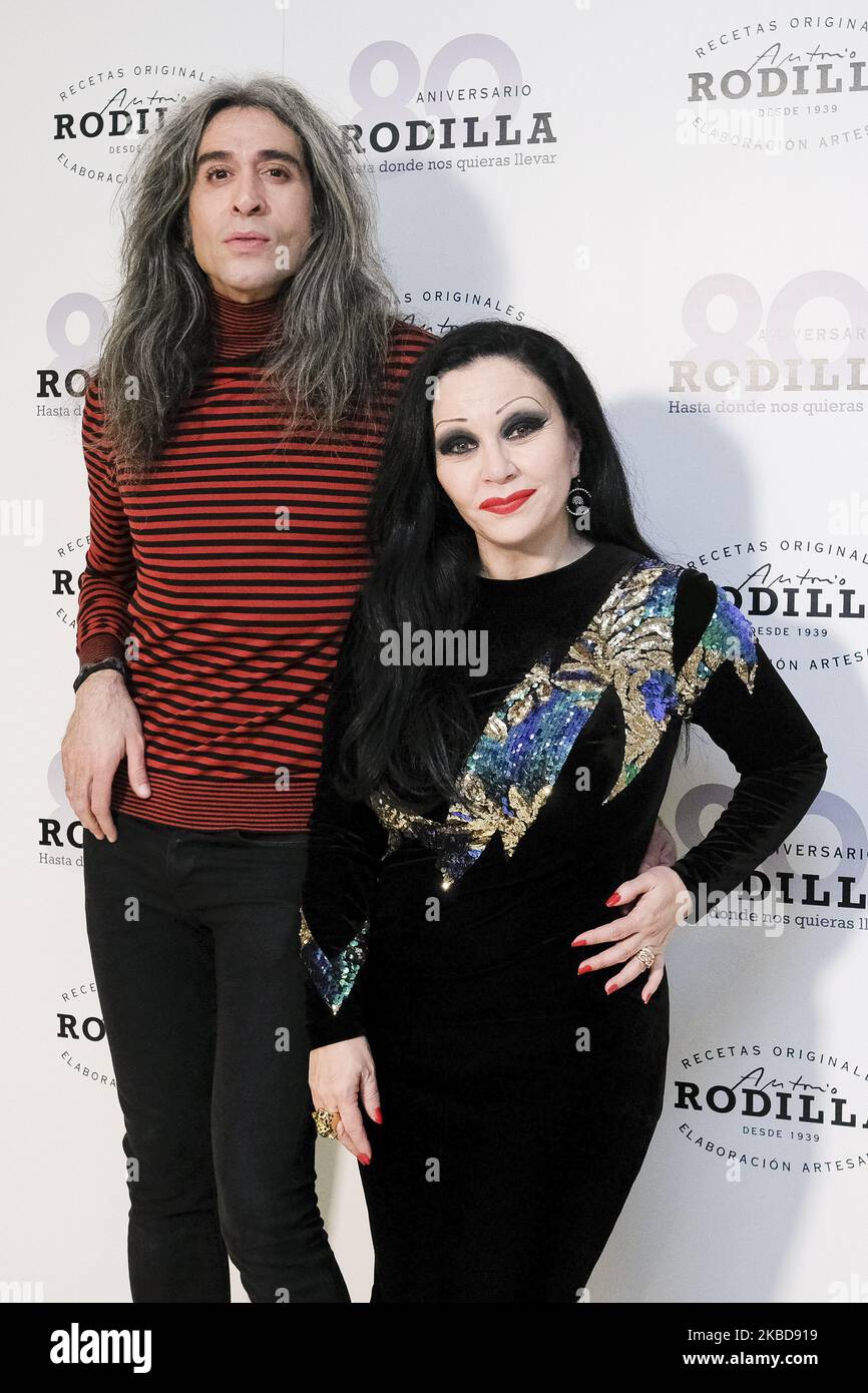 Spanish singers Olvido Gara 'Alaska' and Mario Vaquerizo during Rodilla ...