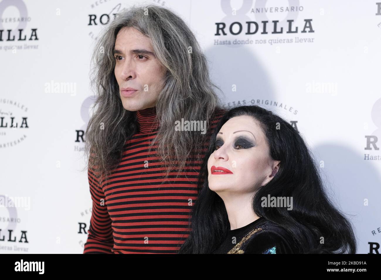 Spanish singers Olvido Gara 'Alaska' and Mario Vaquerizo during Rodilla ...