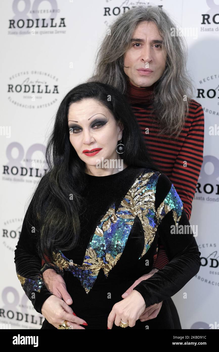 Spanish singers Olvido Gara 'Alaska' and Mario Vaquerizo during Rodilla ...