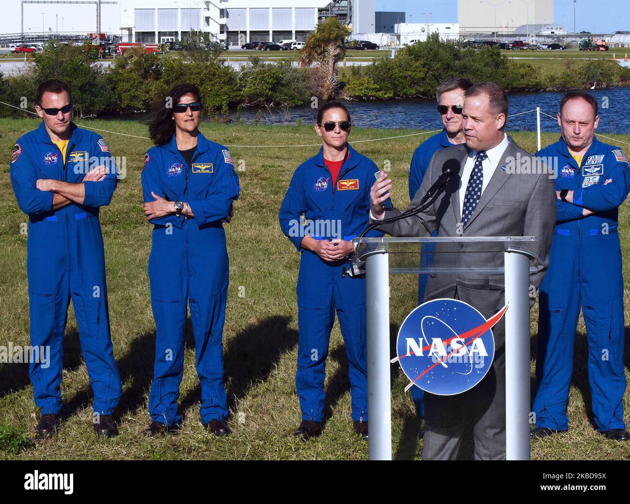 NASA Administrator Jim Bridenstine answers a question while NASA ...