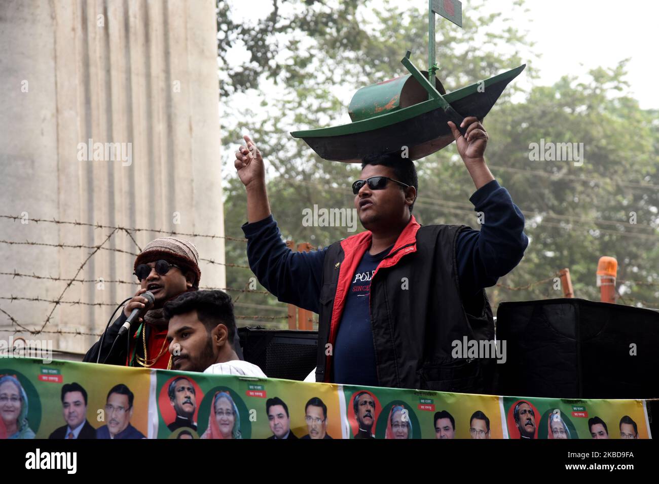 Grassroots leaders and activists of the Awami League gather during of ...