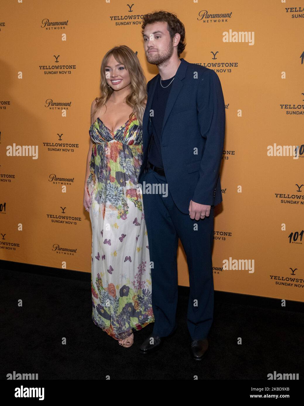 New York, New York, on Nov. 3, 2022. Natalie Alyn Lind and Kai Caster ...