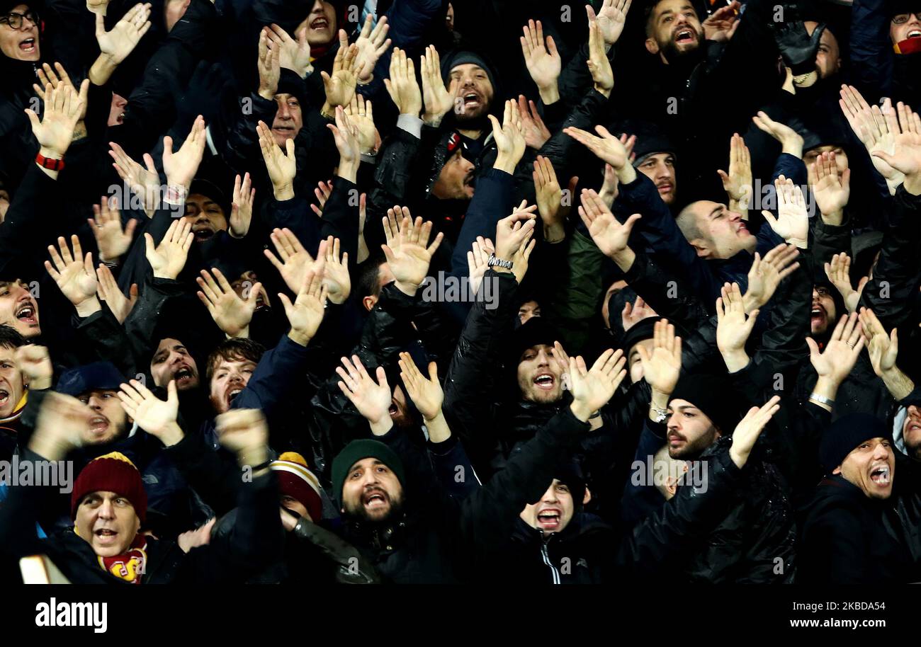 Roma supporters during the football Serie A match Ac Fiorentina v AS ...