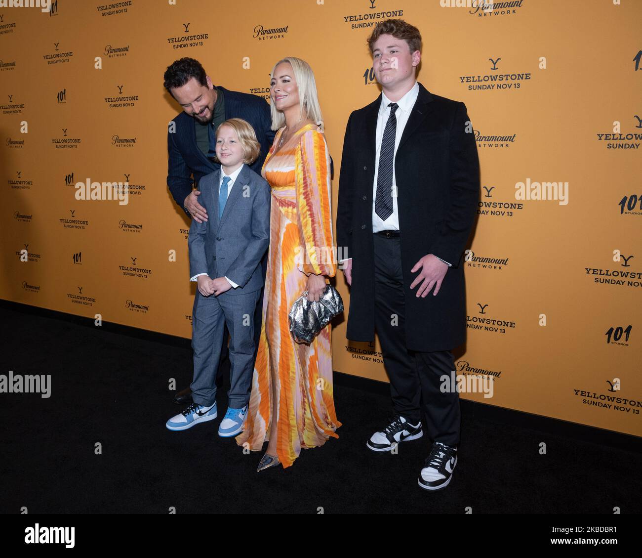 New York, New York, on Nov. 3, 2022. Cole Hauser, Cynthia Danie, and ...