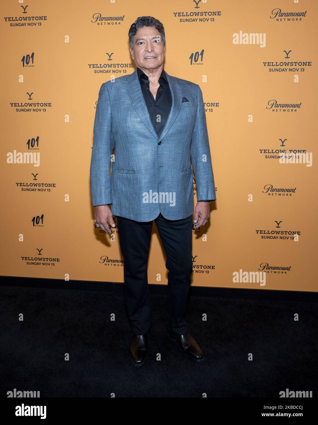 New York, New York, on Nov. 3, 2022. Gil Birmingham arrives on the red ...