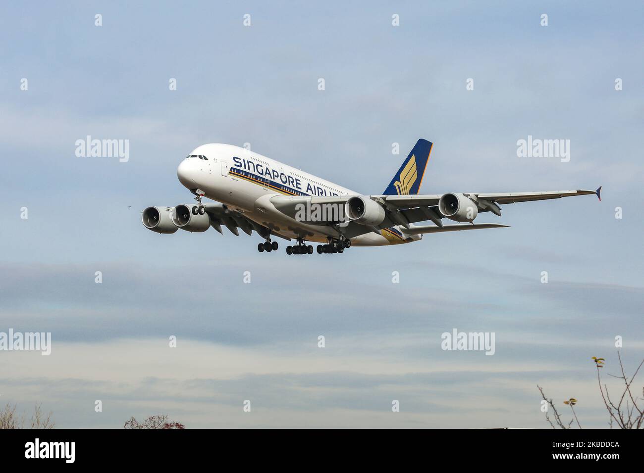 Singapore Airlines Airbus A380, specifically A380-841 aircraft as seen ...