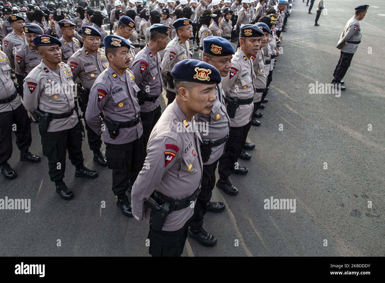 Police doing morning parade in celebration in hi-res stock photography ...