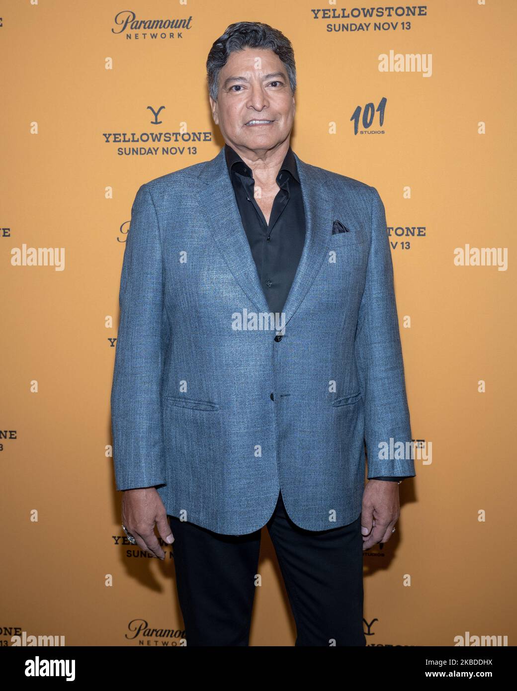 New York, New York, on Nov. 3, 2022. Gil Birmingham arrives on the red ...