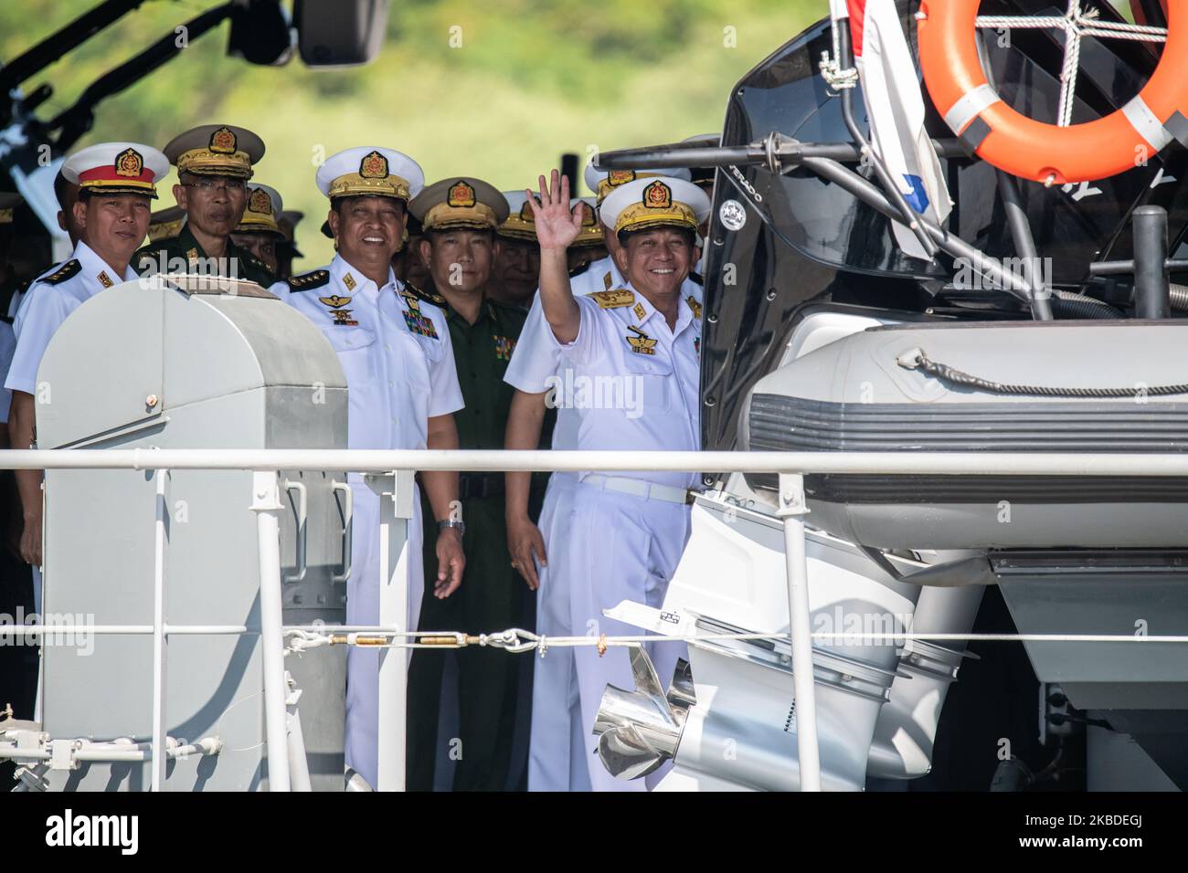 Myanmar military commander in chief Senior General Min Aung Hlaing ...