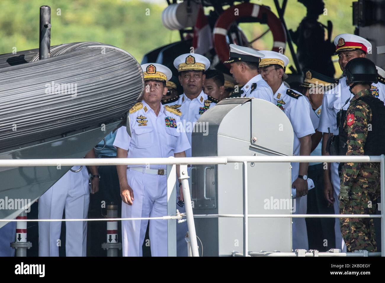 Myanmar military commander in chief Senior General Min Aung Hlaing ...