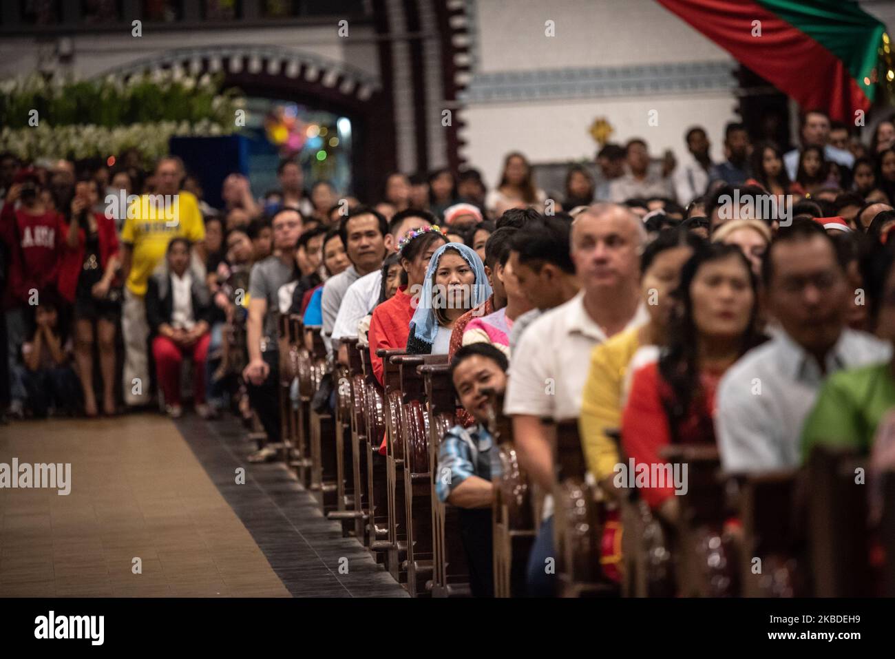 Myanmar Christian devotees attend a Christmas Eve mass at St. Mary’s ...