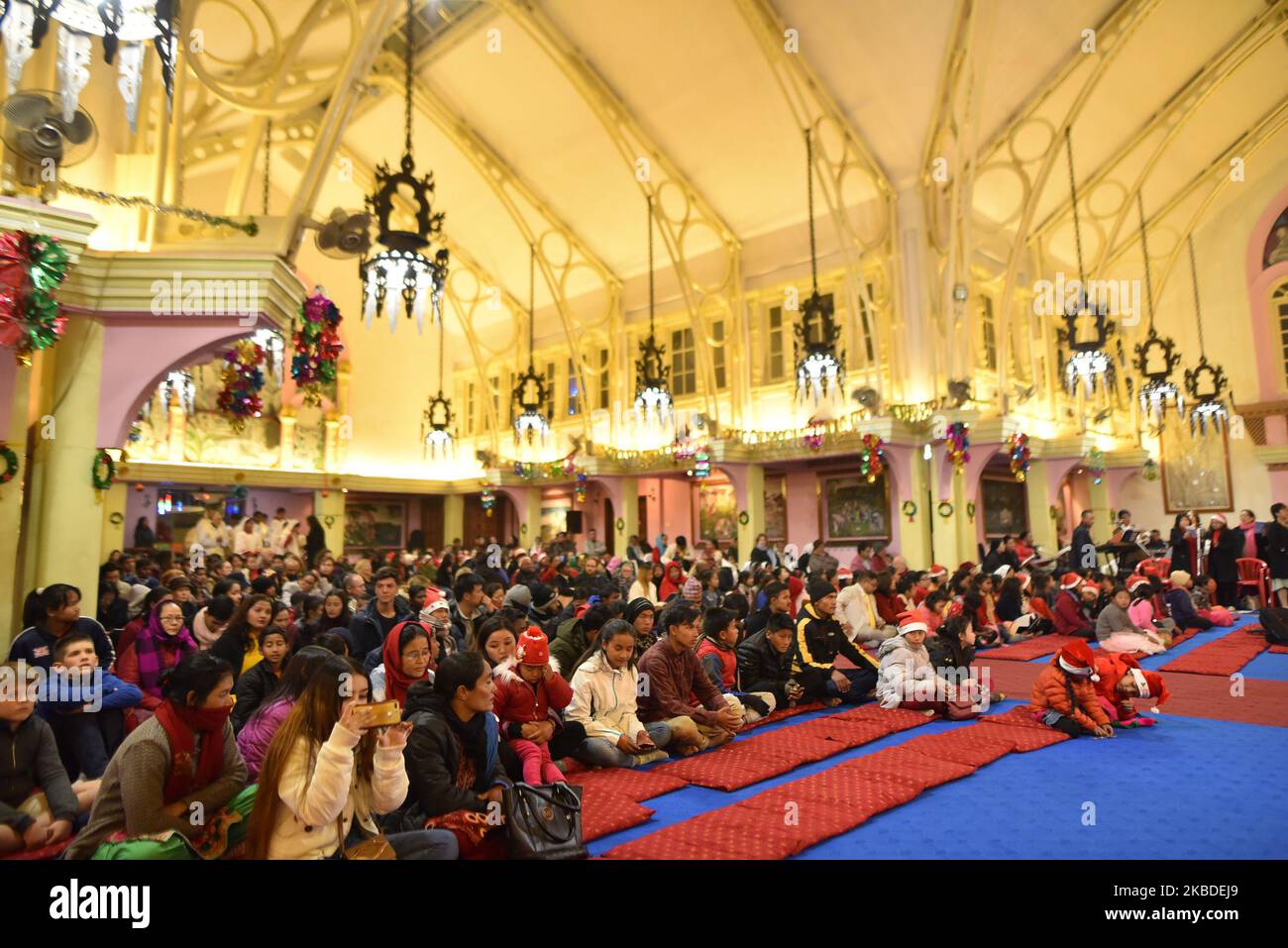 Nepalese Christian attend on Holy Mass of worshipers singing Carol on ...