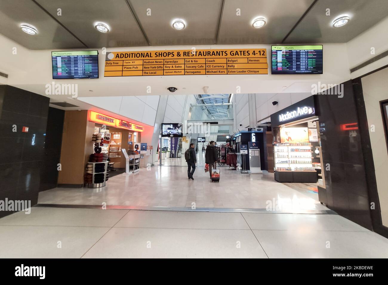 Inside the gate hall area of Terminal 1, waiting rooms, gates, seats ...