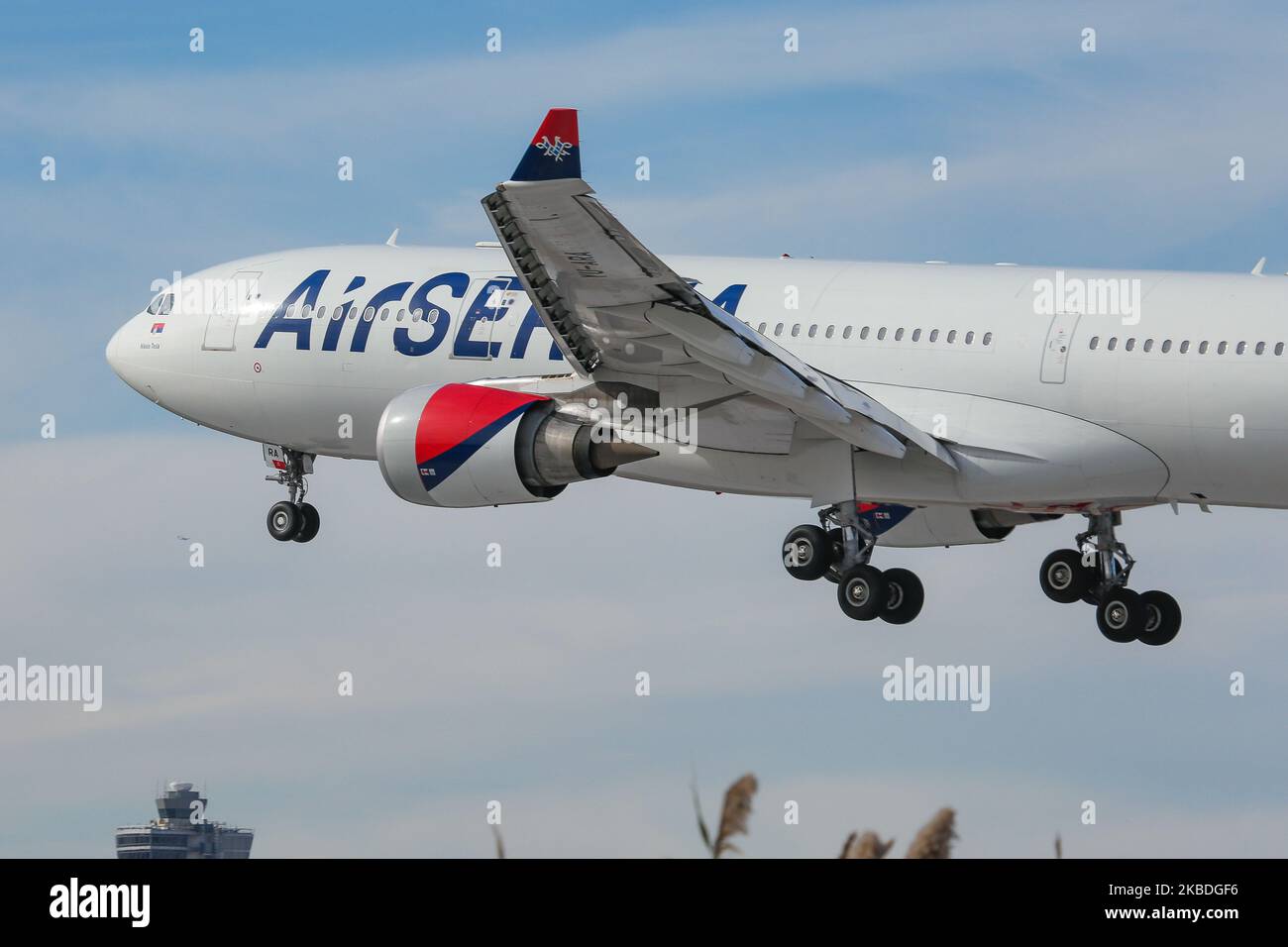 Air Serbia Airbus A330-200 aircraft with registration YU-ARA as seen on ...