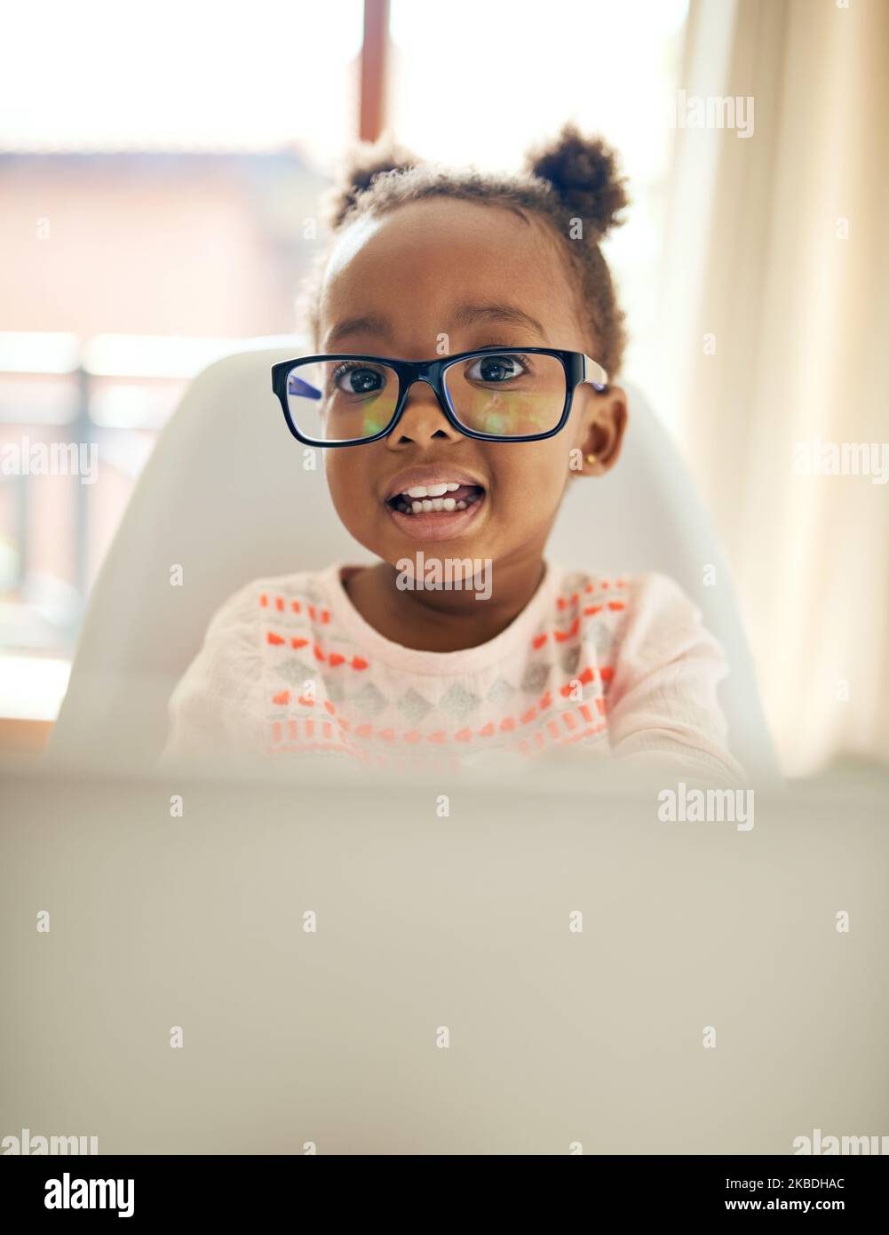 Shes a modern day kid. Cropped portrait of an adorable little girl ...