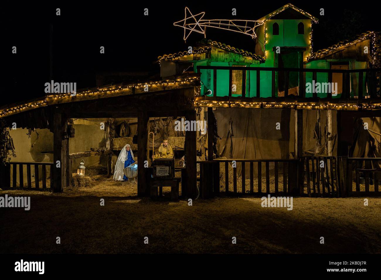 The cave of the Living Nativity in Palombaio, a small hamlet of Bitonto ...