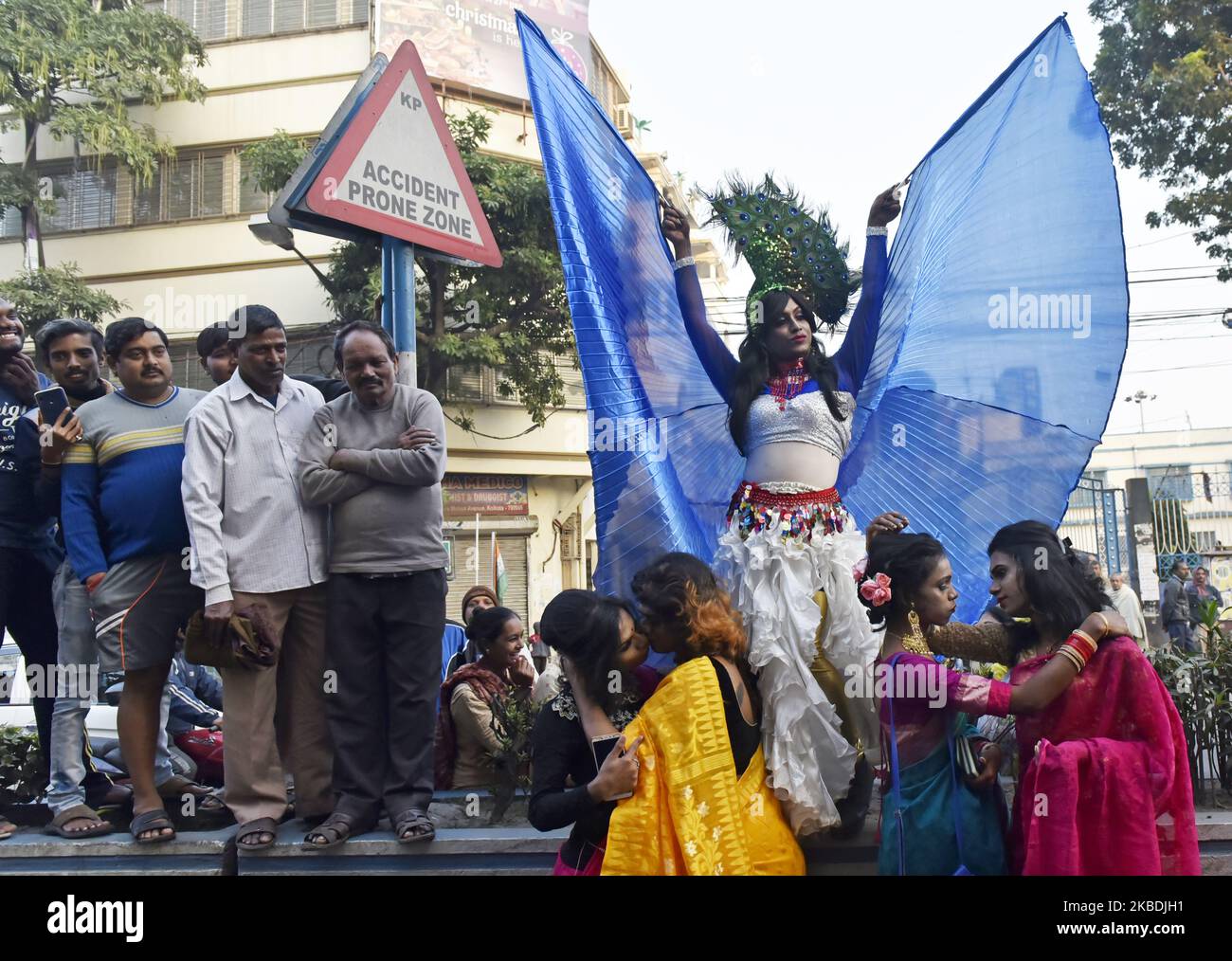 LGBTQ community participates in a Rainbow pride walk in Kolkata, India ...