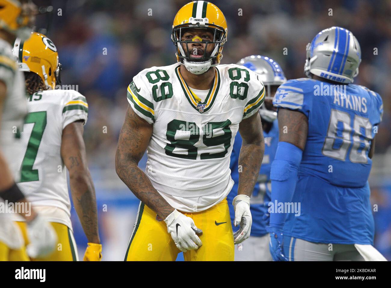 Green bay packers tight end marcedes lewis hi-res stock photography and ...