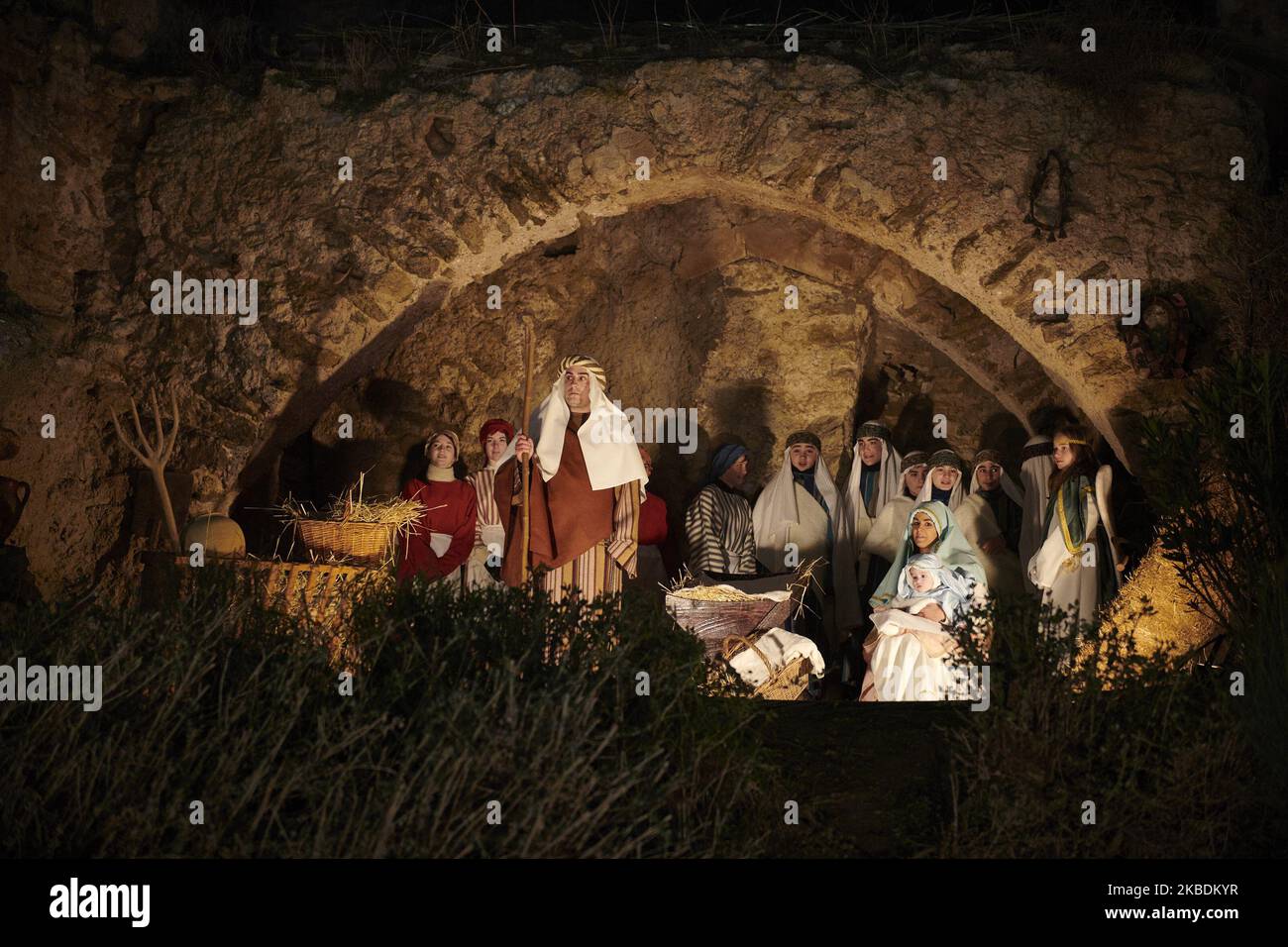 Nativity scene in Peralta during Nativity Scene in Peralta, Navarra ...