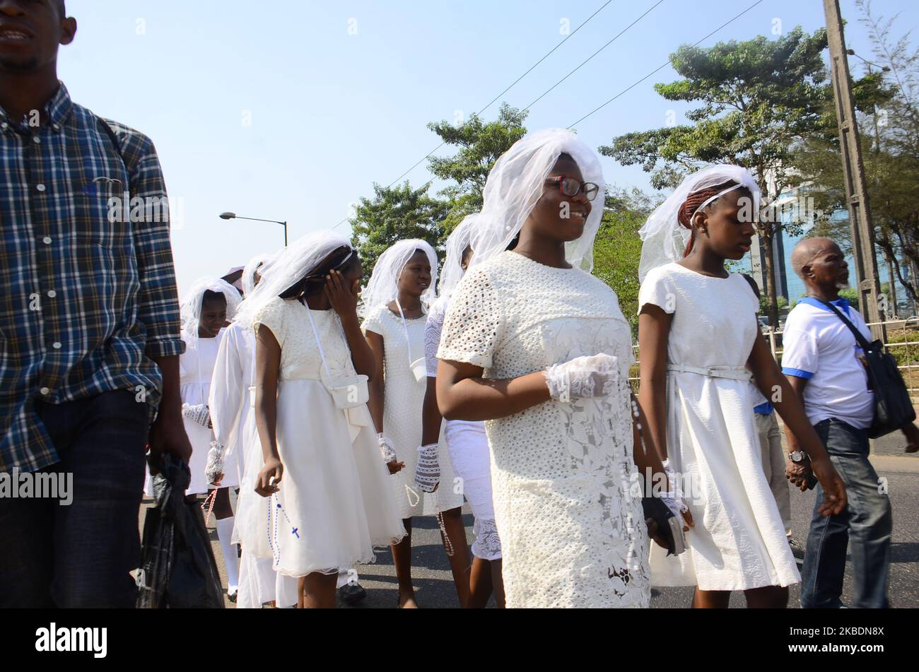 Catholic in Lagos, Nigeria on 1st January 2020, joins the rest of the ...
