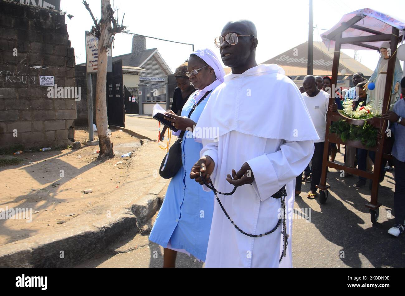 Catholic in Lagos, Nigeria on 1st January 2020, joins the rest of the ...