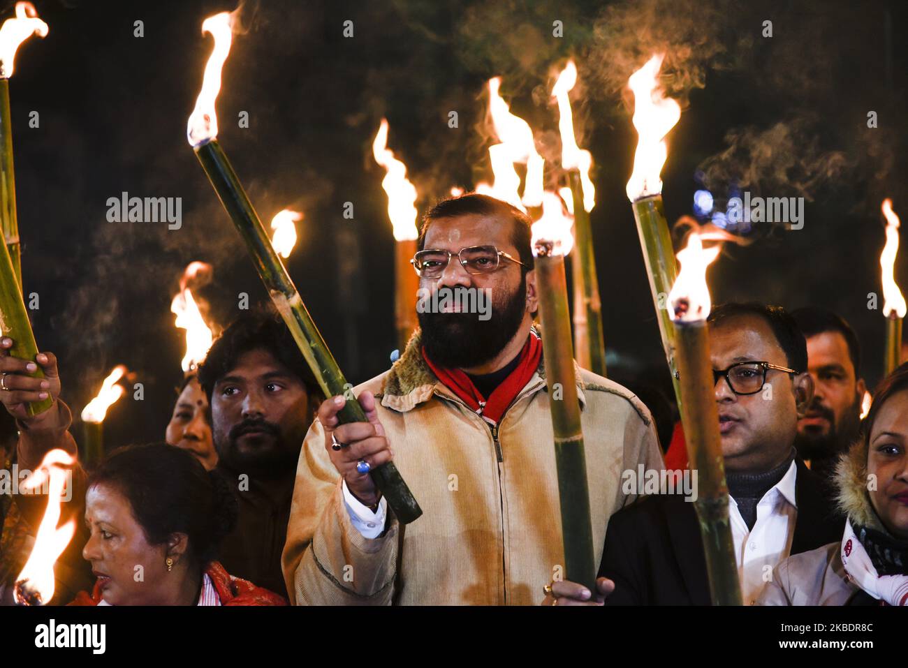 Torch light procession rally hi-res stock photography and images - Alamy