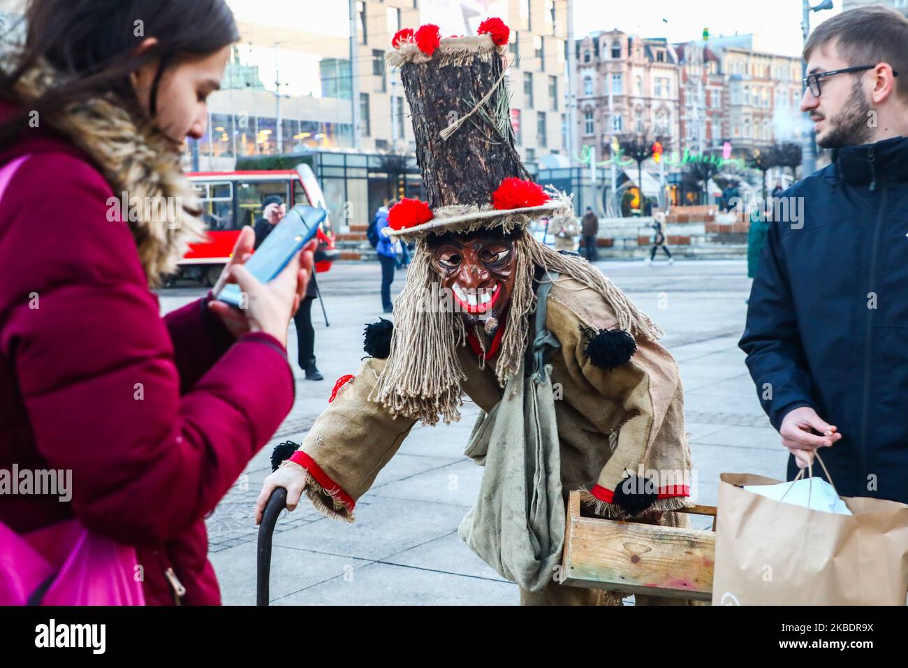 Christmas carol traditional musical groups, so-called 'Dziady', march ...