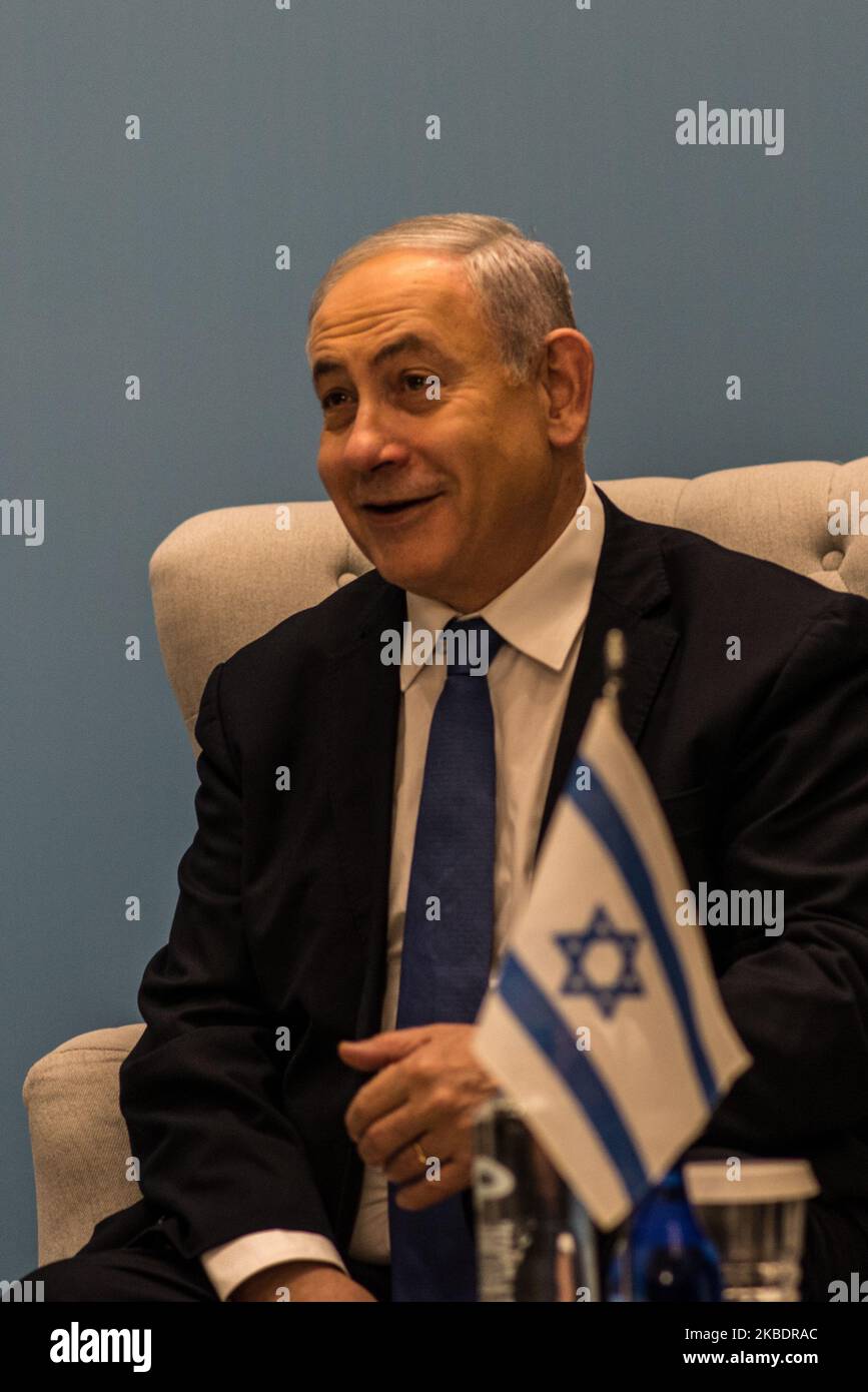 The Prime Minister of Israel Benjamin Netanyahu in Athens for the ...