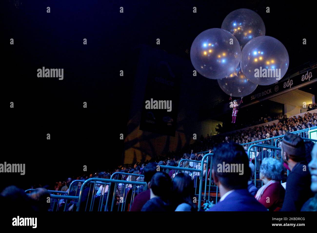 Artist performs during the premiere of the Cirque Du Soleil Corteo show ...