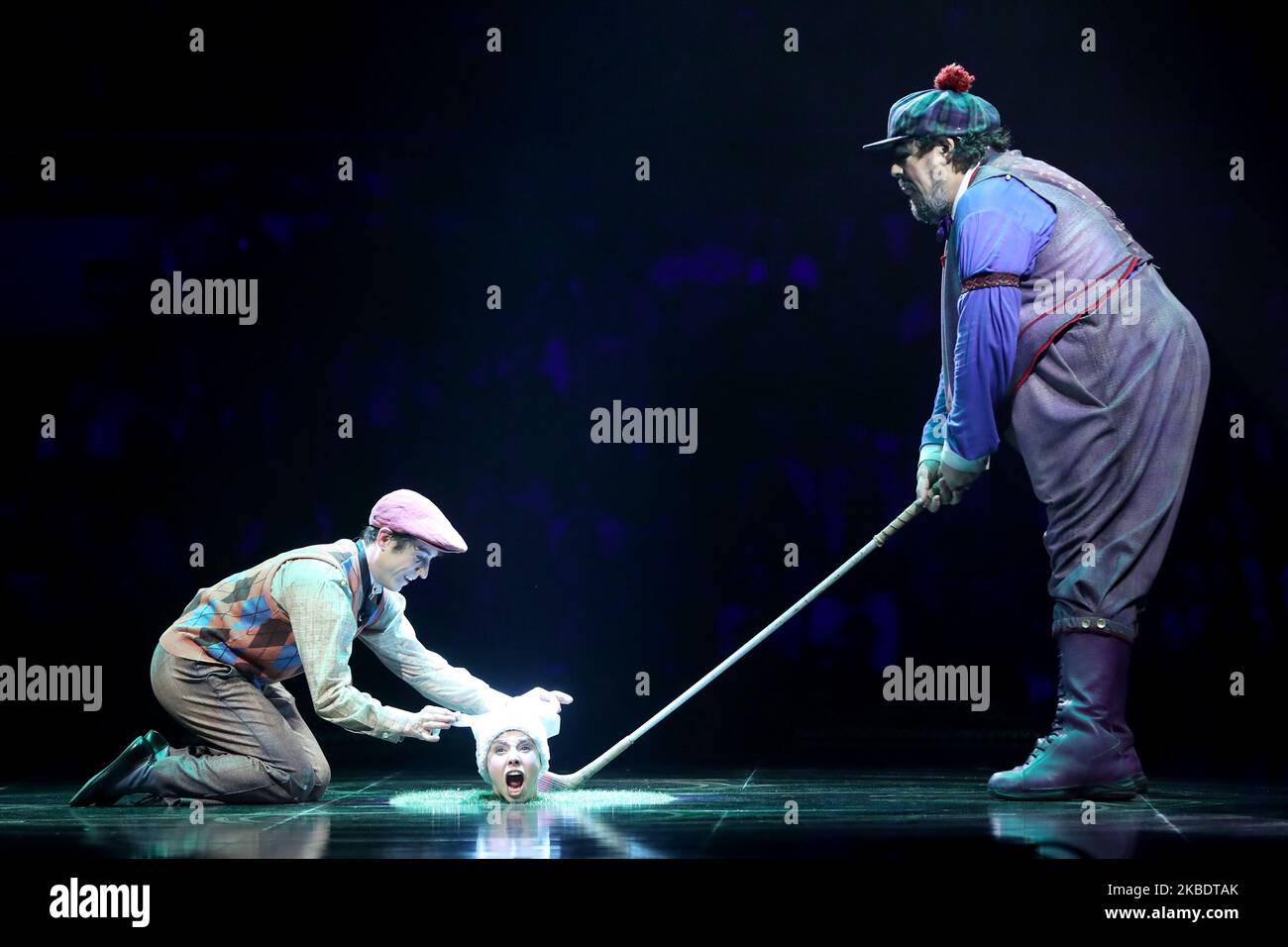 Artists perform during the premiere of the Cirque Du Soleil Corteo show ...