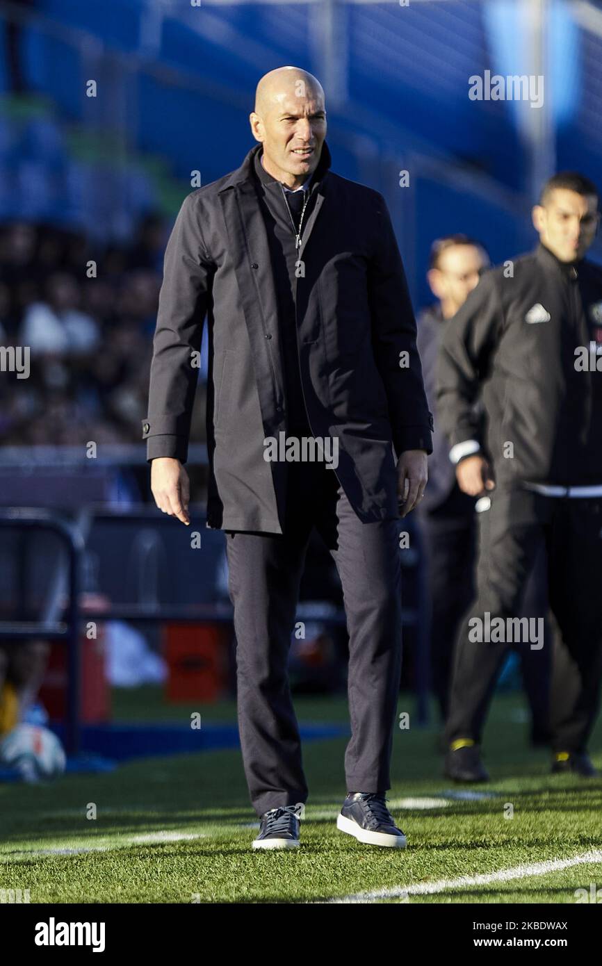 Zinedine Zidane coach of Real Madrid during La Liga match between ...