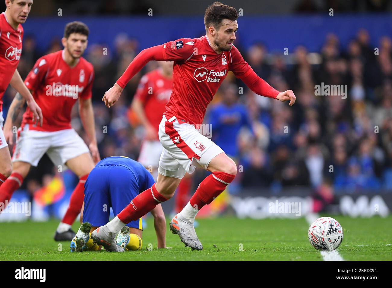 Carl Jenkinson (16) of Nottingham Forest during the FA Cup match ...